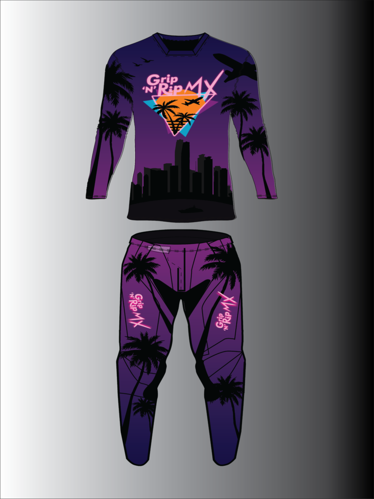 TROPICAL VIBES-MIAMI (CUSTOM) - Grip N Rip MX